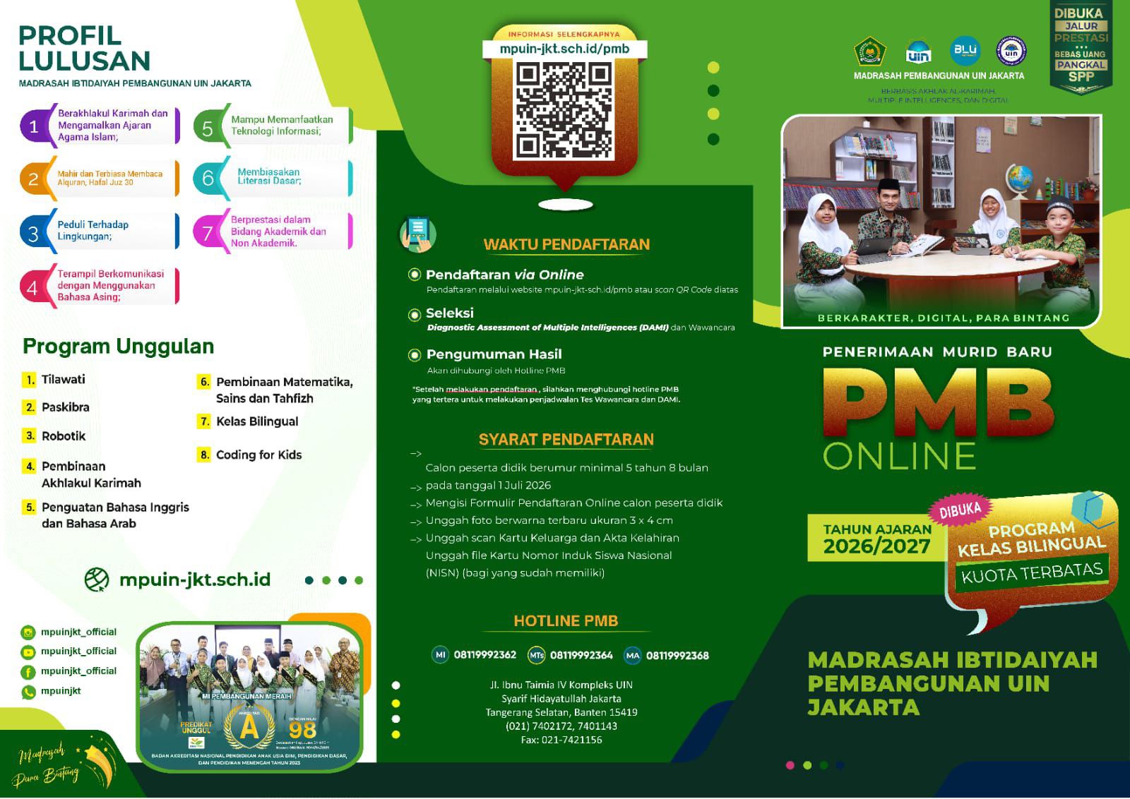 PMB MI Pembangunan UIN Jakarta